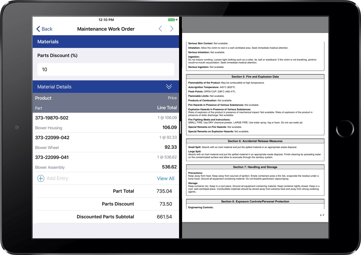 Impactful field-focused features in iPad form creator software